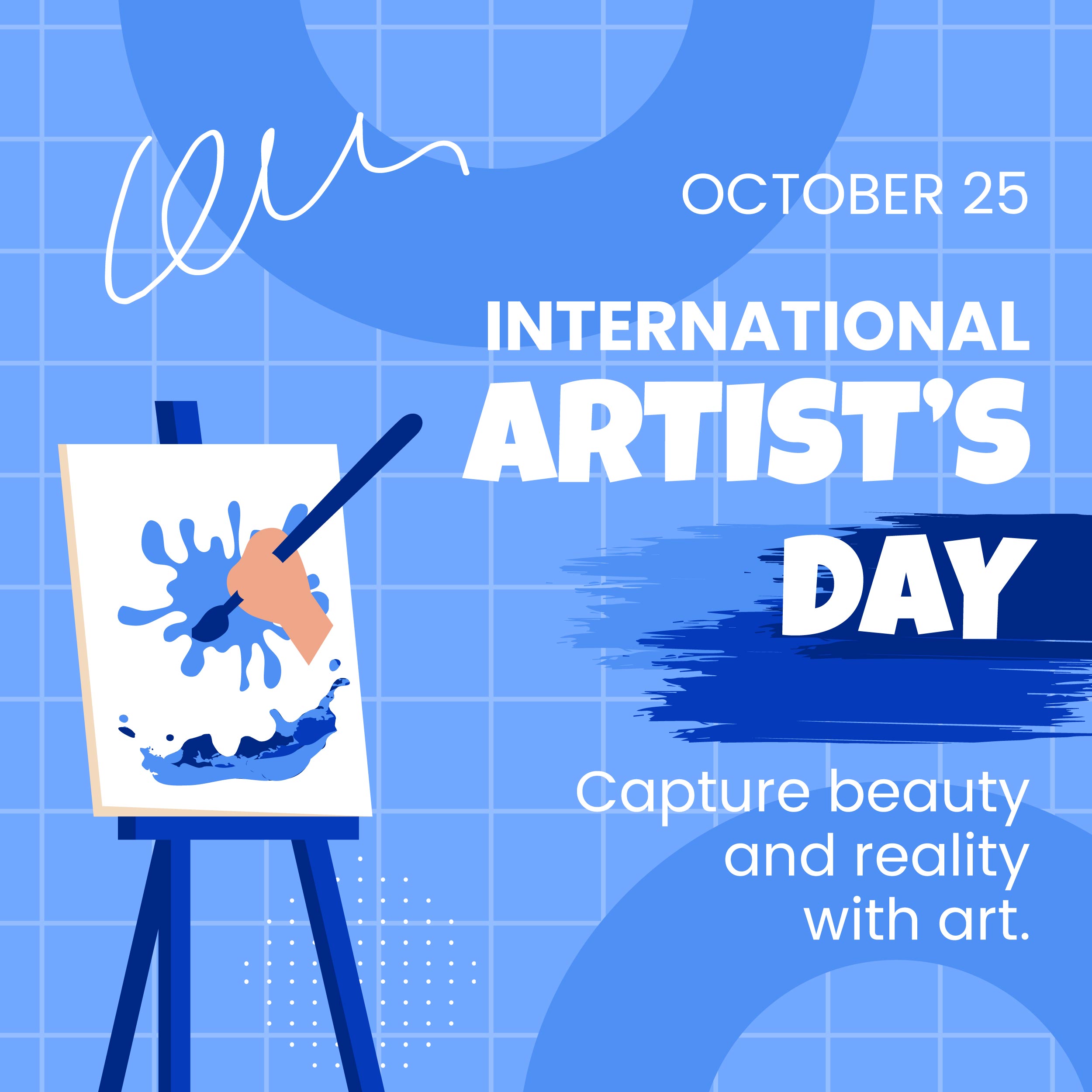 International Artist’s Day Instagram Post Template - Edit Online ...