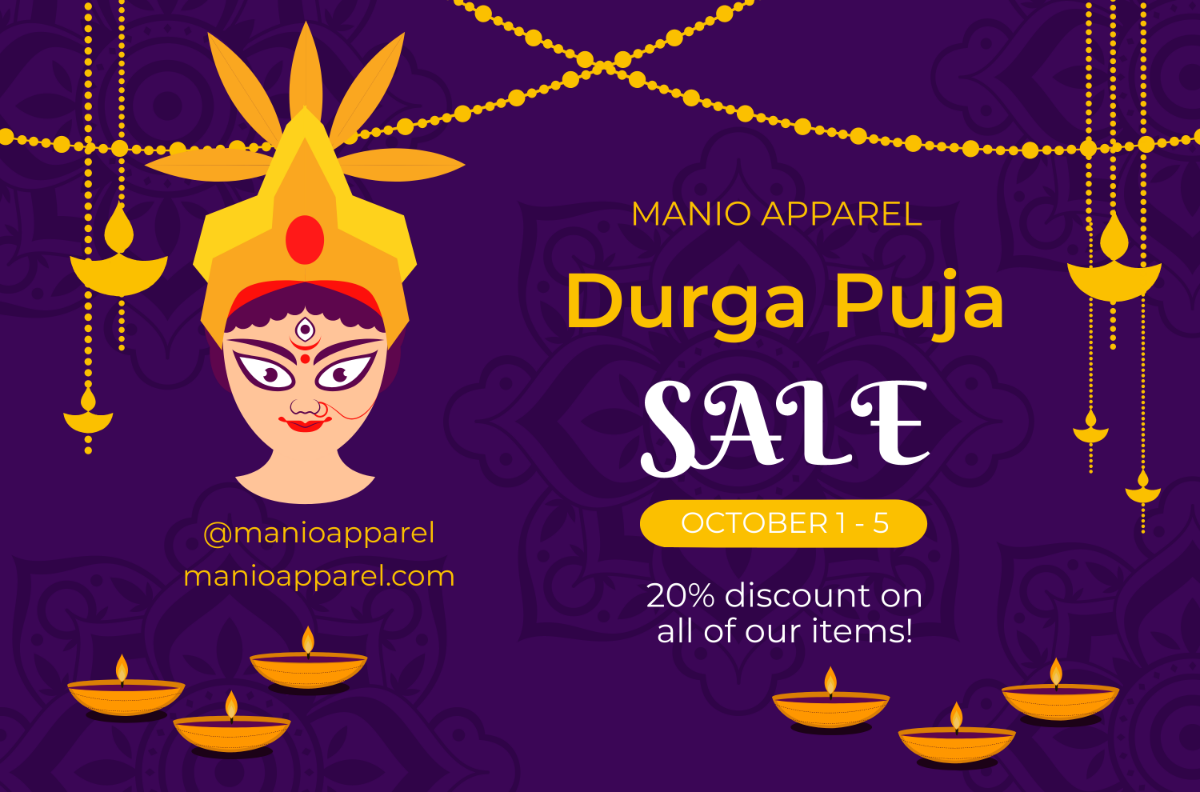 Free Durga Puja Banner Templates Editable And Printable Free Durga Puja Banner Templates Editable And Printable