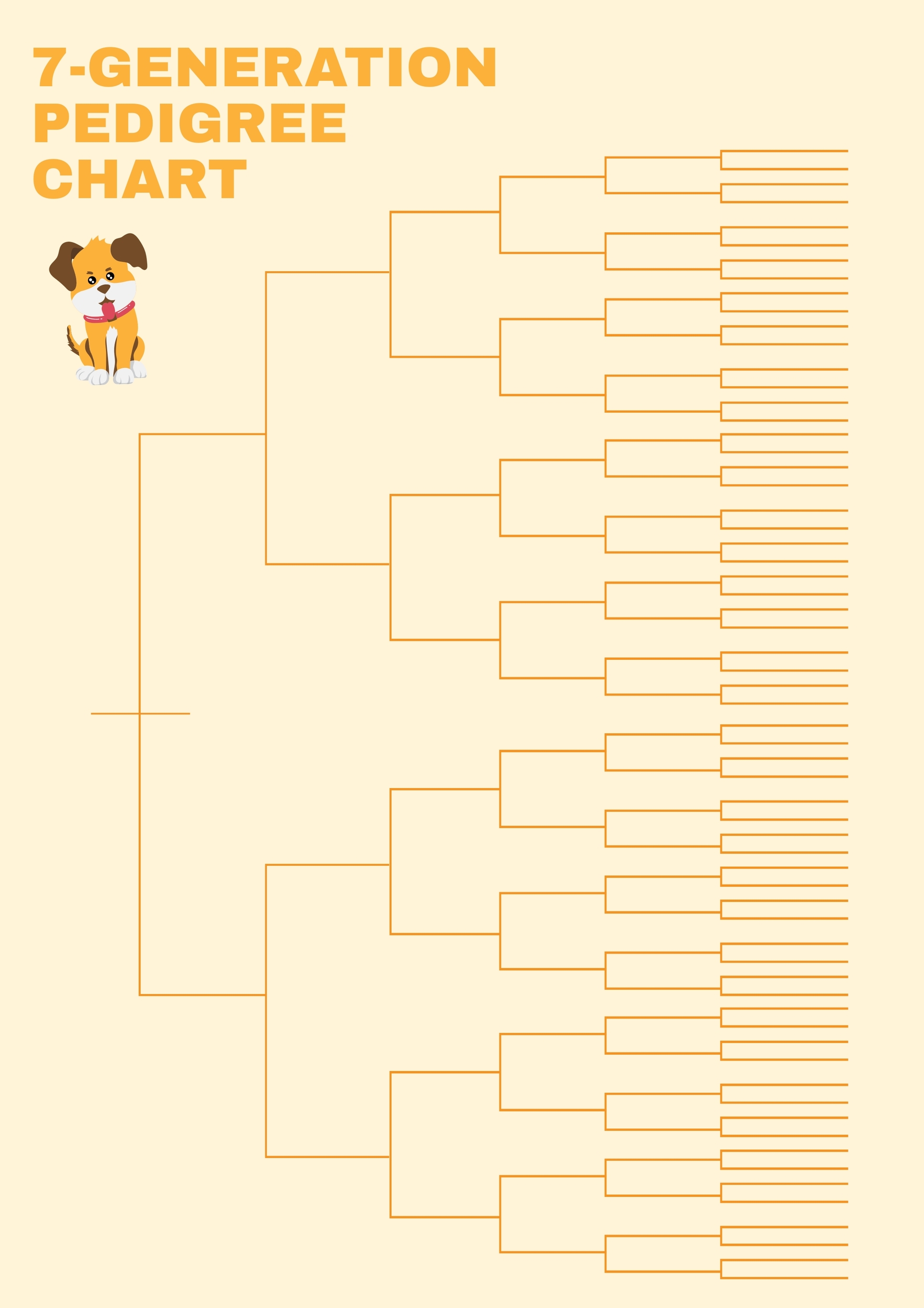 Free Pedigree Chart Templates Editable And Printable