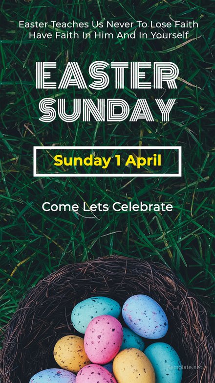Easter Sunday Snapchat Geofilter Template: Download 49+ Social Media ...