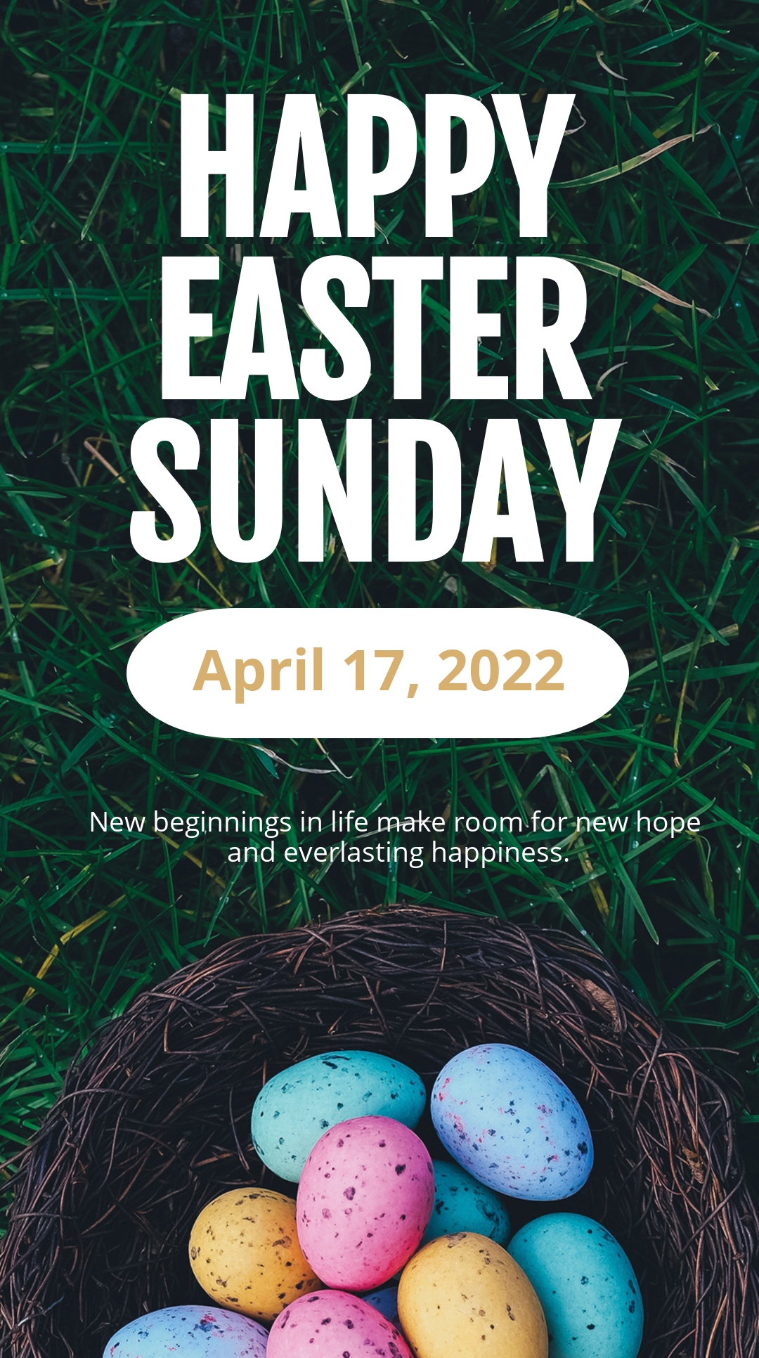 FREE Easter Sunday Facebook Post Template - PSD