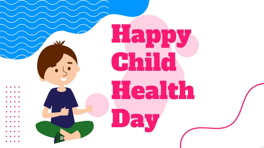 Child Health Day Background Template - Edit Online & Download Example ...