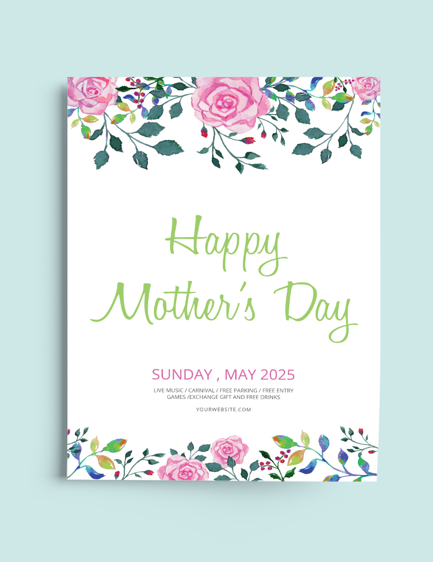 Free Mother s Day Flyer Template Download In Word Google Docs 
