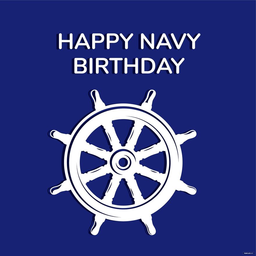 Navy Birthday Instagram Post Template - Edit Online & Download Example ...