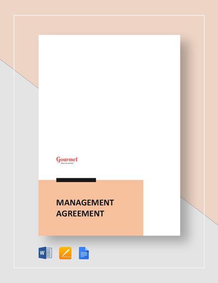 16+ Management Agreement Templates - Word, PDF, Apple Pages, Google Docs
