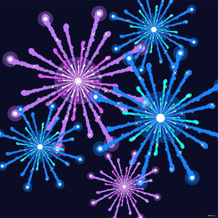 Free Colorful Fireworks Vector - Download in Illustrator, PSD, EPS, SVG ...