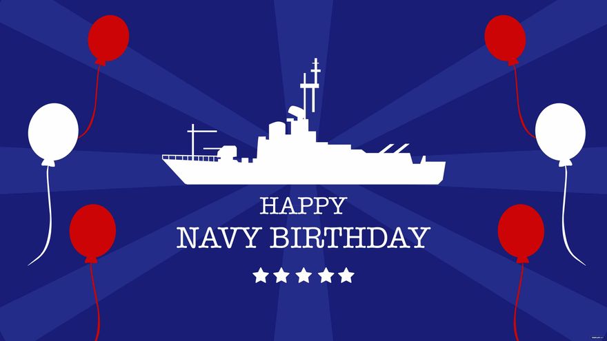 Navy Birthday Instagram Post Template - Edit Online & Download Example ...