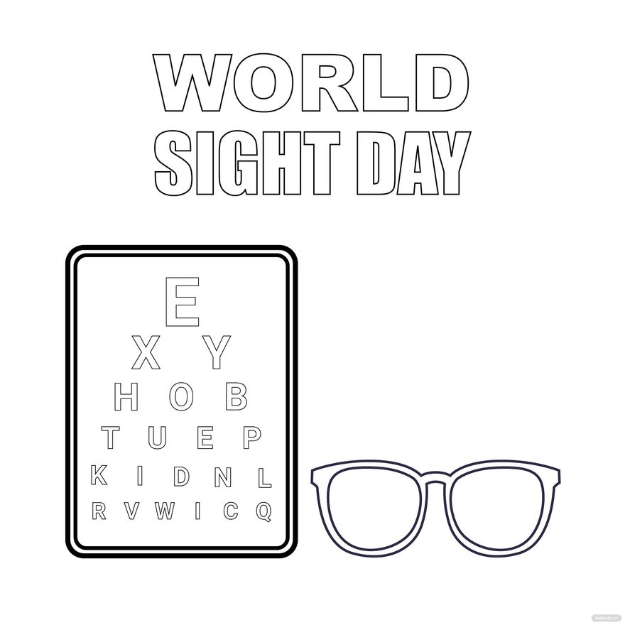 Free World Sight Day Poster Vector - Download in Illustrator, PSD, EPS ...