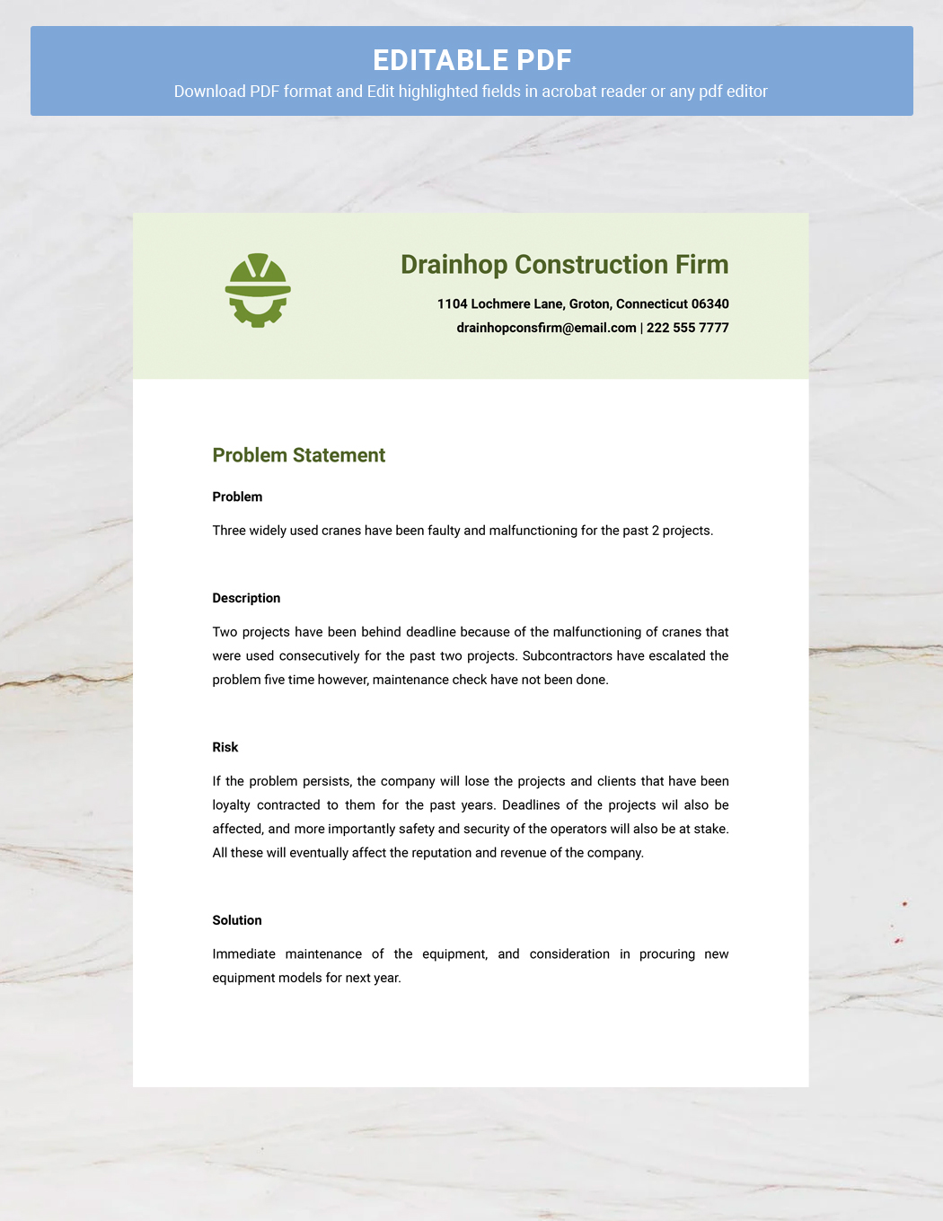 Simple Problem Statement Template - Google Docs, Word | Template.net