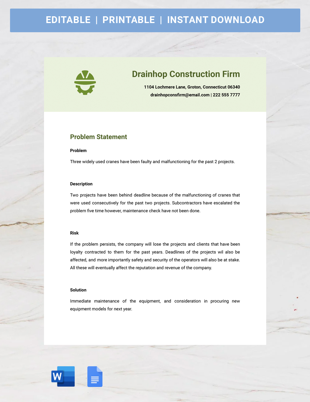 Simple Cash Book Template - Google Docs, Google Sheets, Excel, Word ...