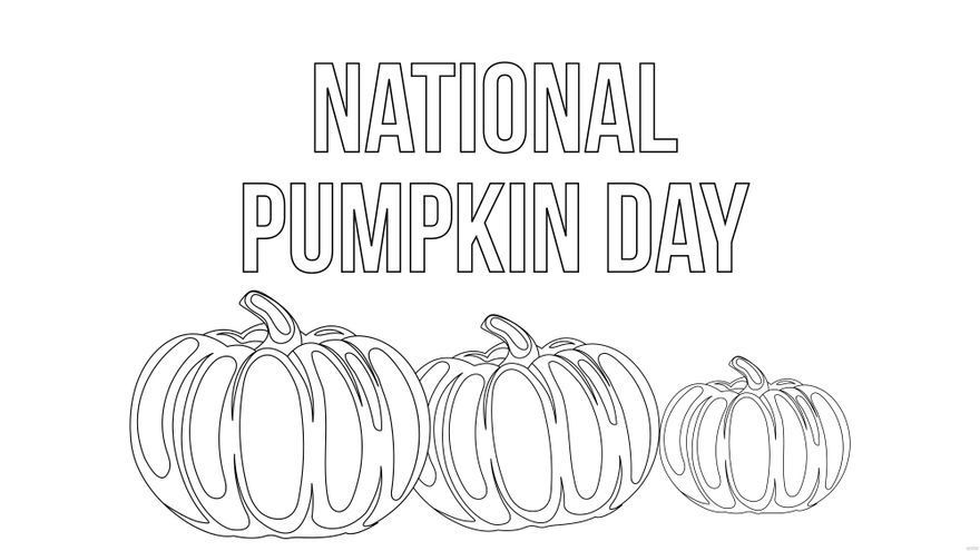 Free National Pumpkin Day Greeting Card Background - Download in PDF ...
