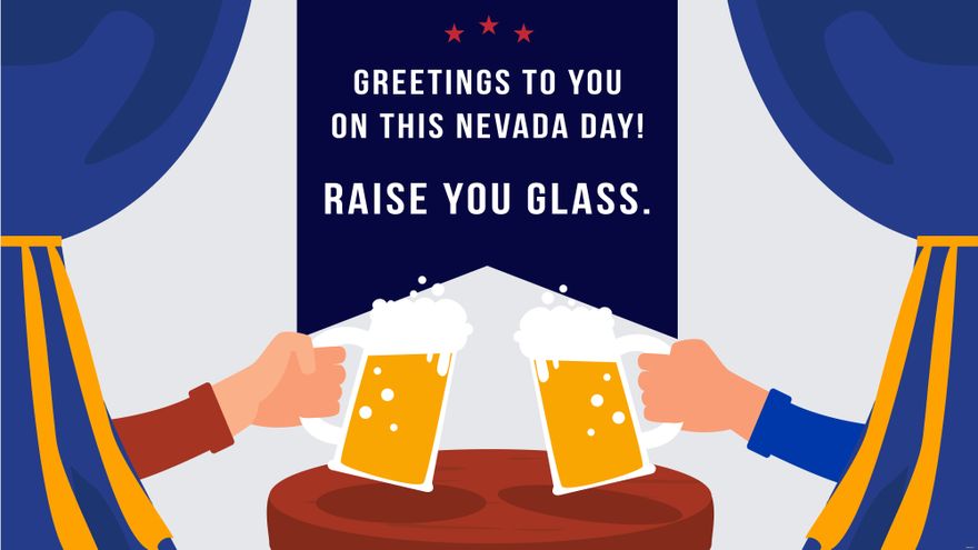 Free Nevada Day Greeting Card Background Download In PDF Illustrator 