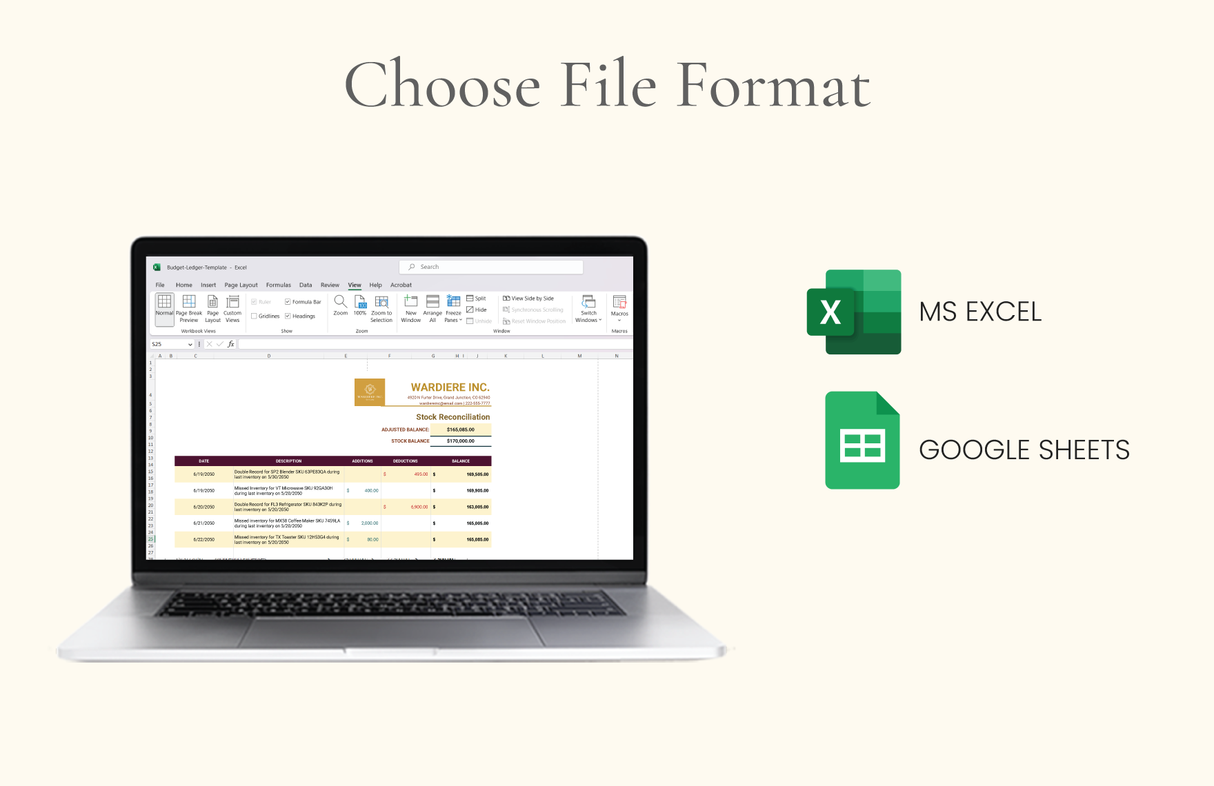 Stock Reconciliation Template - Google Sheets, Excel | Template.net