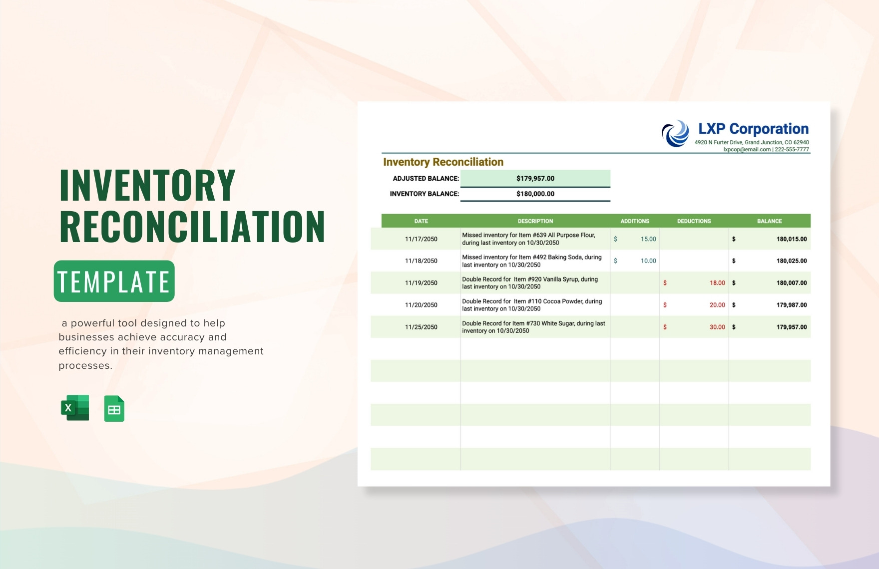 Editable Reconciliation Templates In Excel To Download