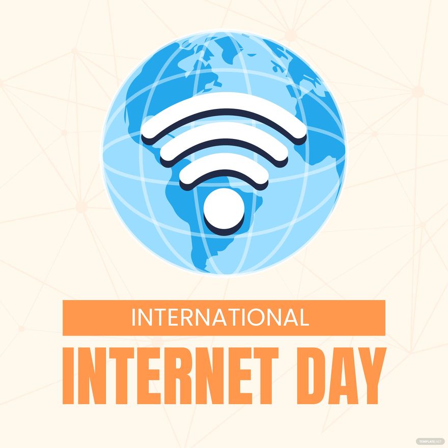 International Internet Day Drawing Vector Template - Edit Online ...
