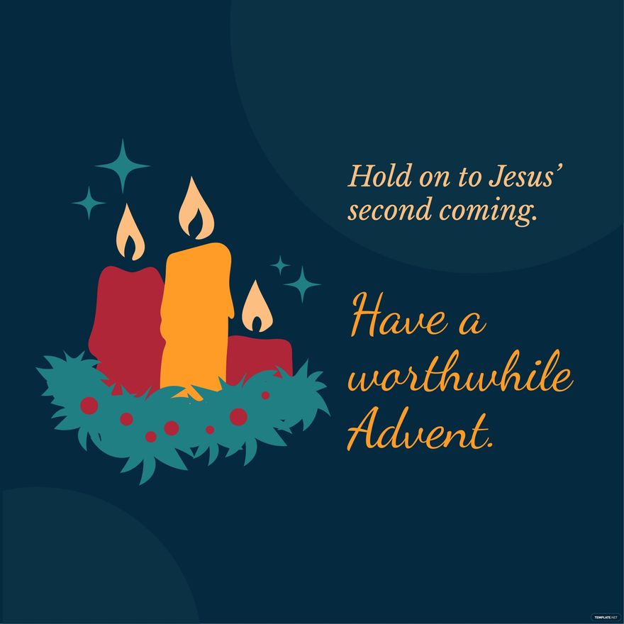Advent Greeting Card Background Template - Edit Online & Download ...