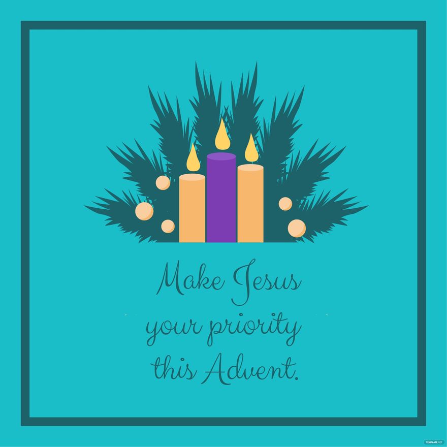 Happy Advent Background Template - Edit Online & Download Example ...