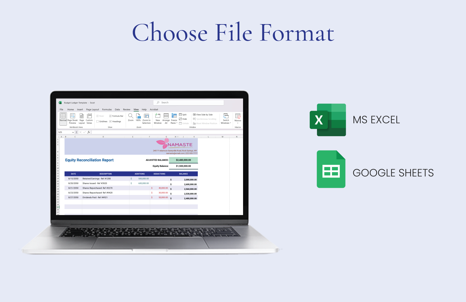 Equity Reconciliation Report Template - Google Sheets, Excel | Template.net