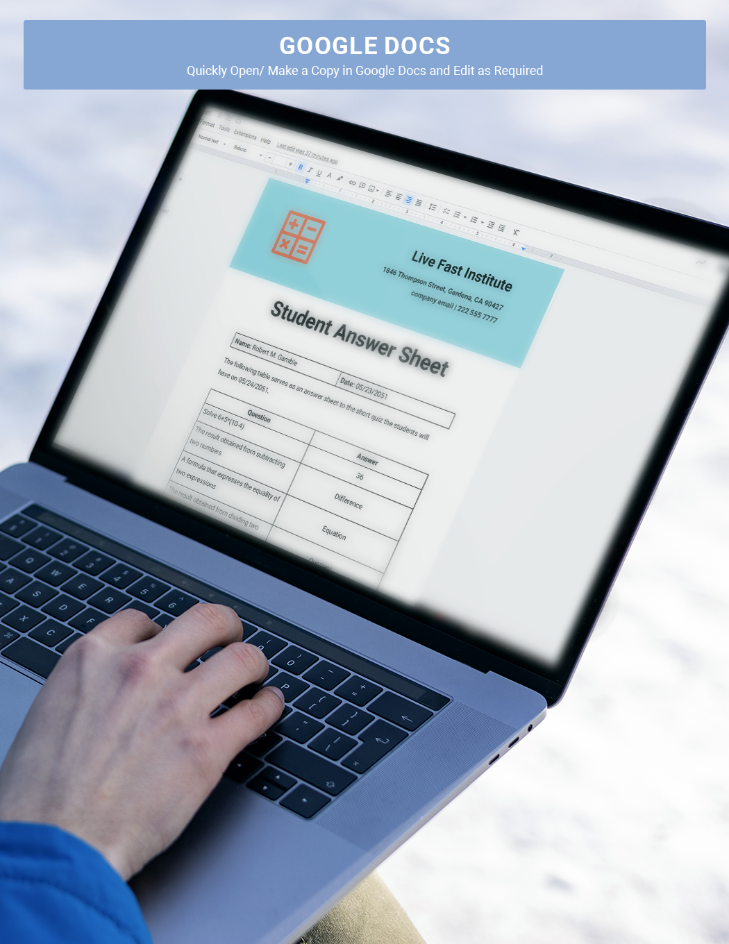 Student Answer Sheet Template - Google Docs, Word, Apple Pages ...