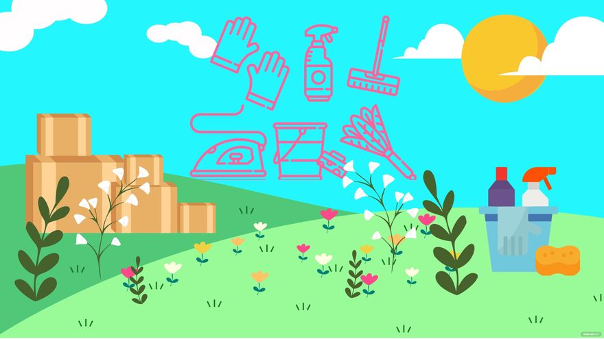 Free Free Spring Cleaning Background - EPS, Illustrator, JPG, PNG, SVG ...