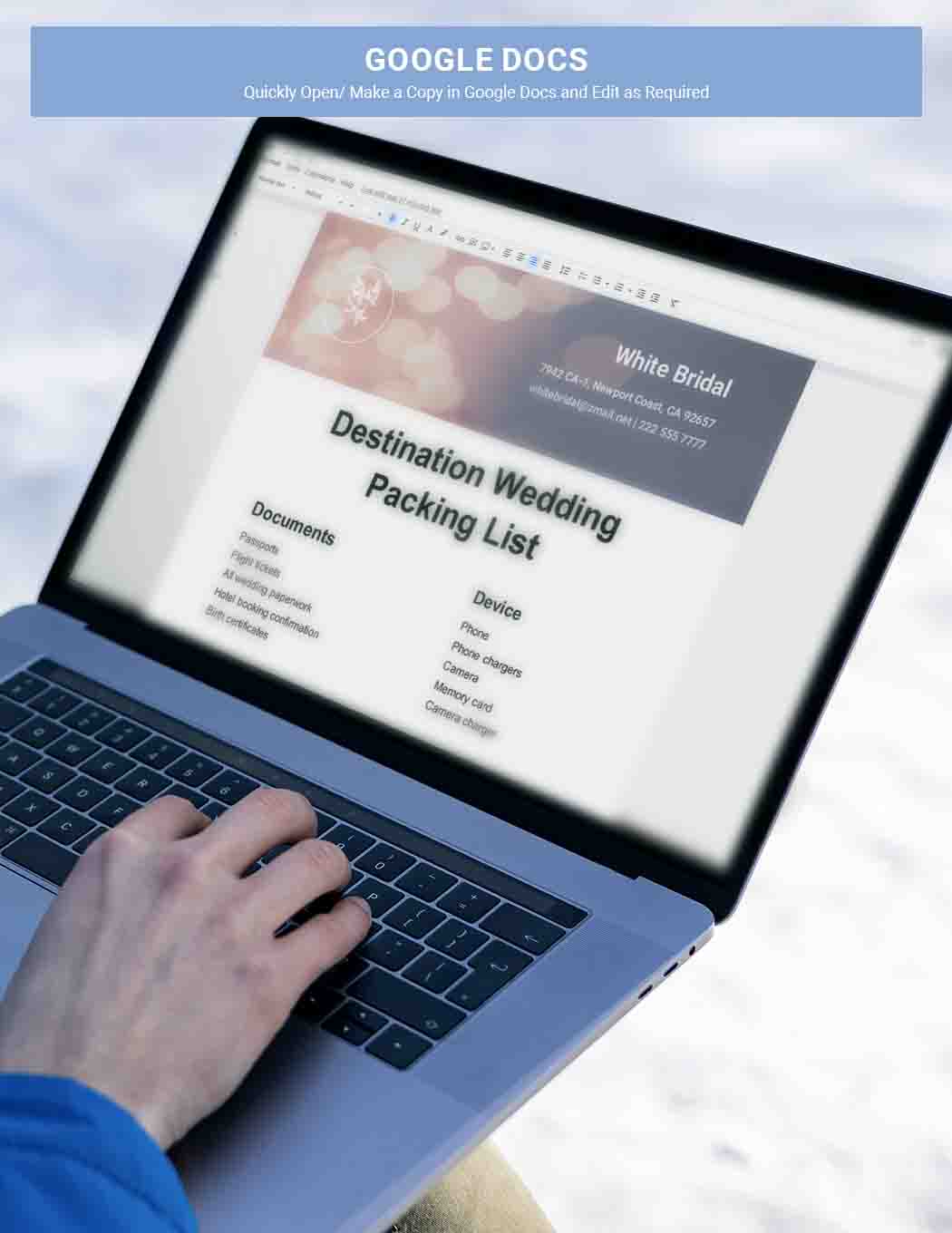 Destination Wedding Packing List Template - Google Docs, Word, Apple ...