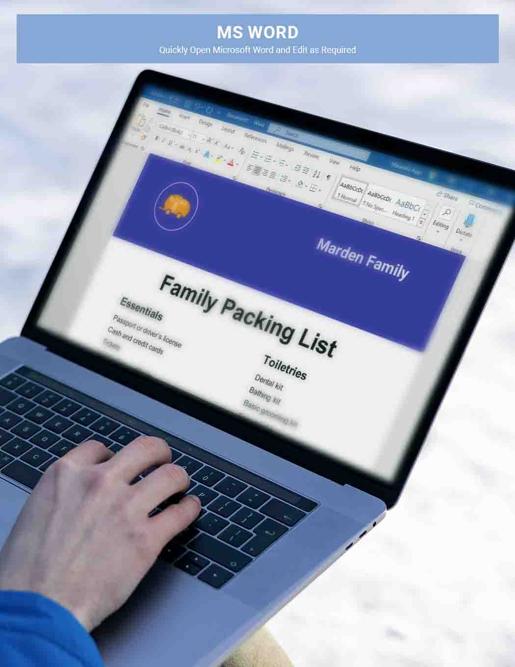 Family Packing List Template - Google Docs, Word, Apple Pages ...
