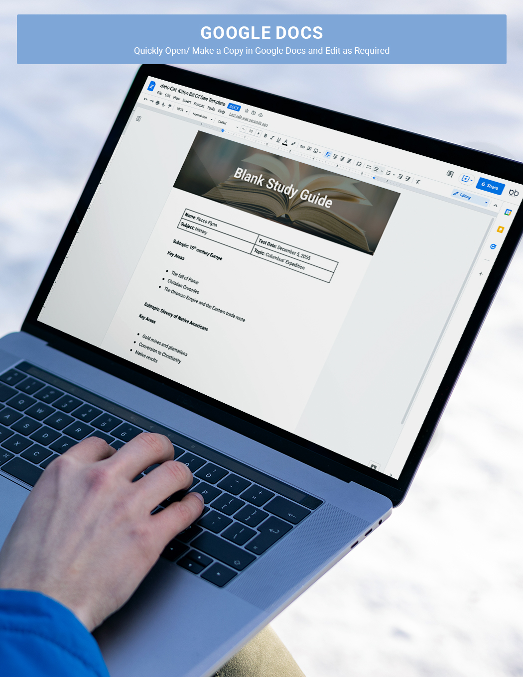 Free Blank Study Guide Template Google Docs Word Apple Pages 