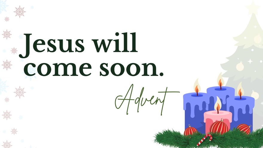 Advent Greeting Card Vector - EPS, Illustrator, JPG, PSD, PNG, SVG ...