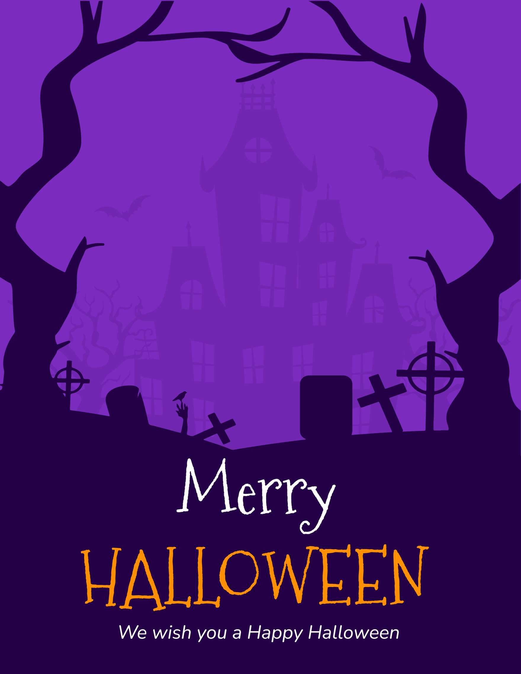 Blank Halloween Flyer EPS Google Docs Illustrator JPG Word Apple 