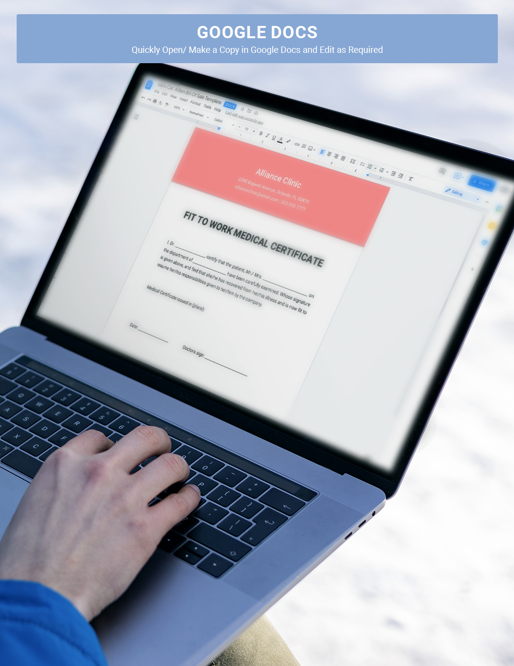 Fit To Work Medical Certificate Template - Google Docs, Word, Apple ...