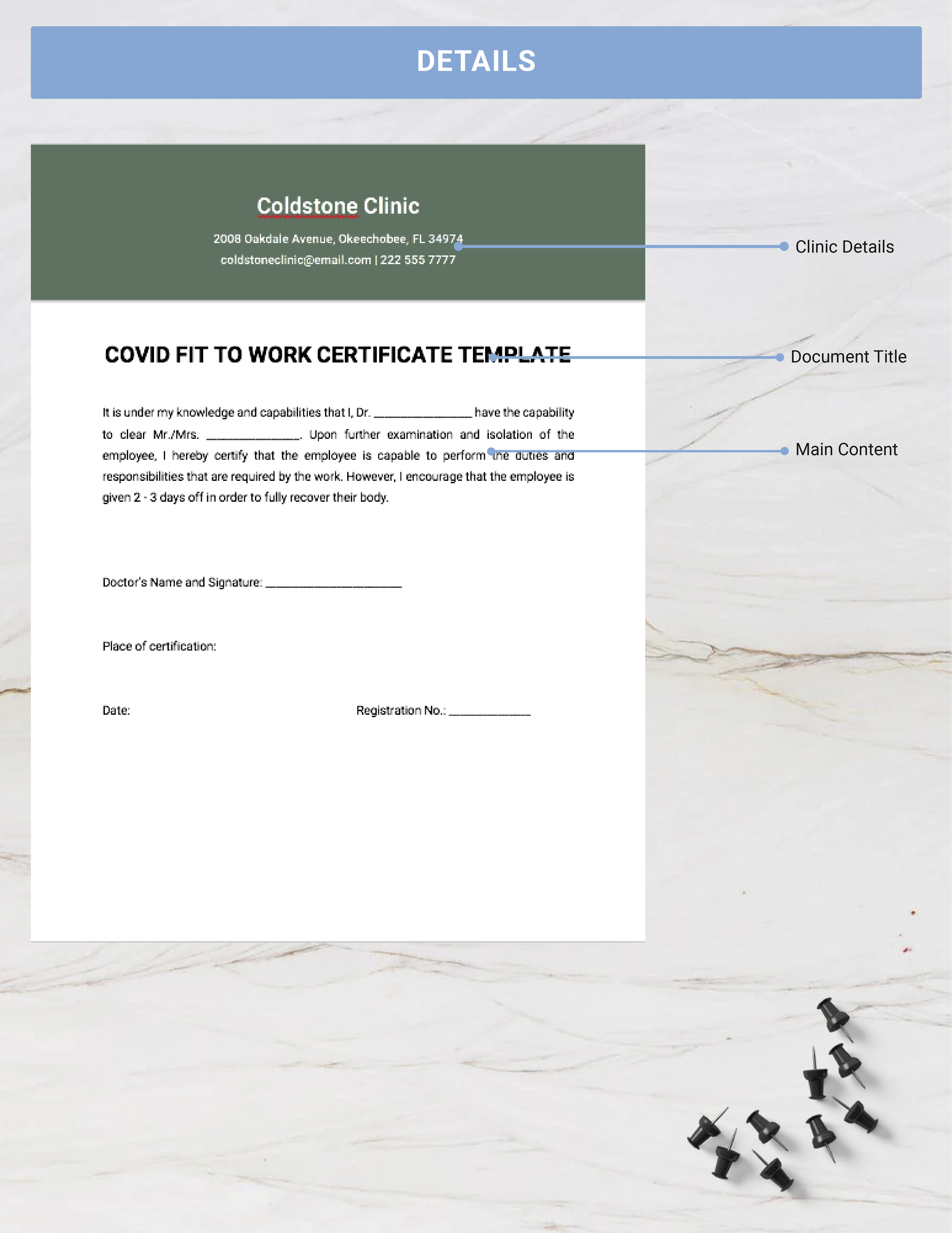 Covid Fit To Work Certificate Template - Google Docs, Word, Apple Pages ...