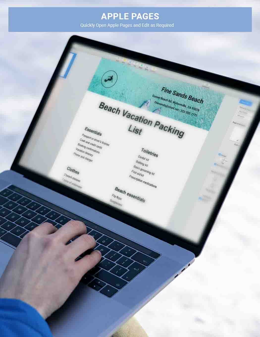 Beach Vacation Packing List Template - Google Docs, Word, Apple Pages ...