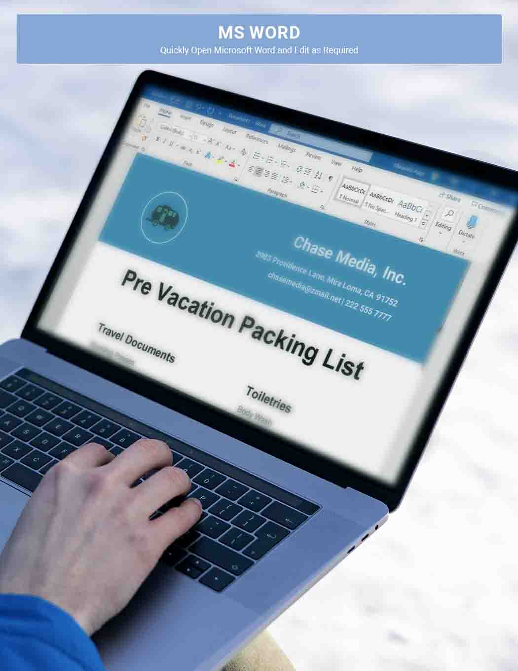 Pre Vacation Packing List Template - Google Docs, Word, Apple Pages ...