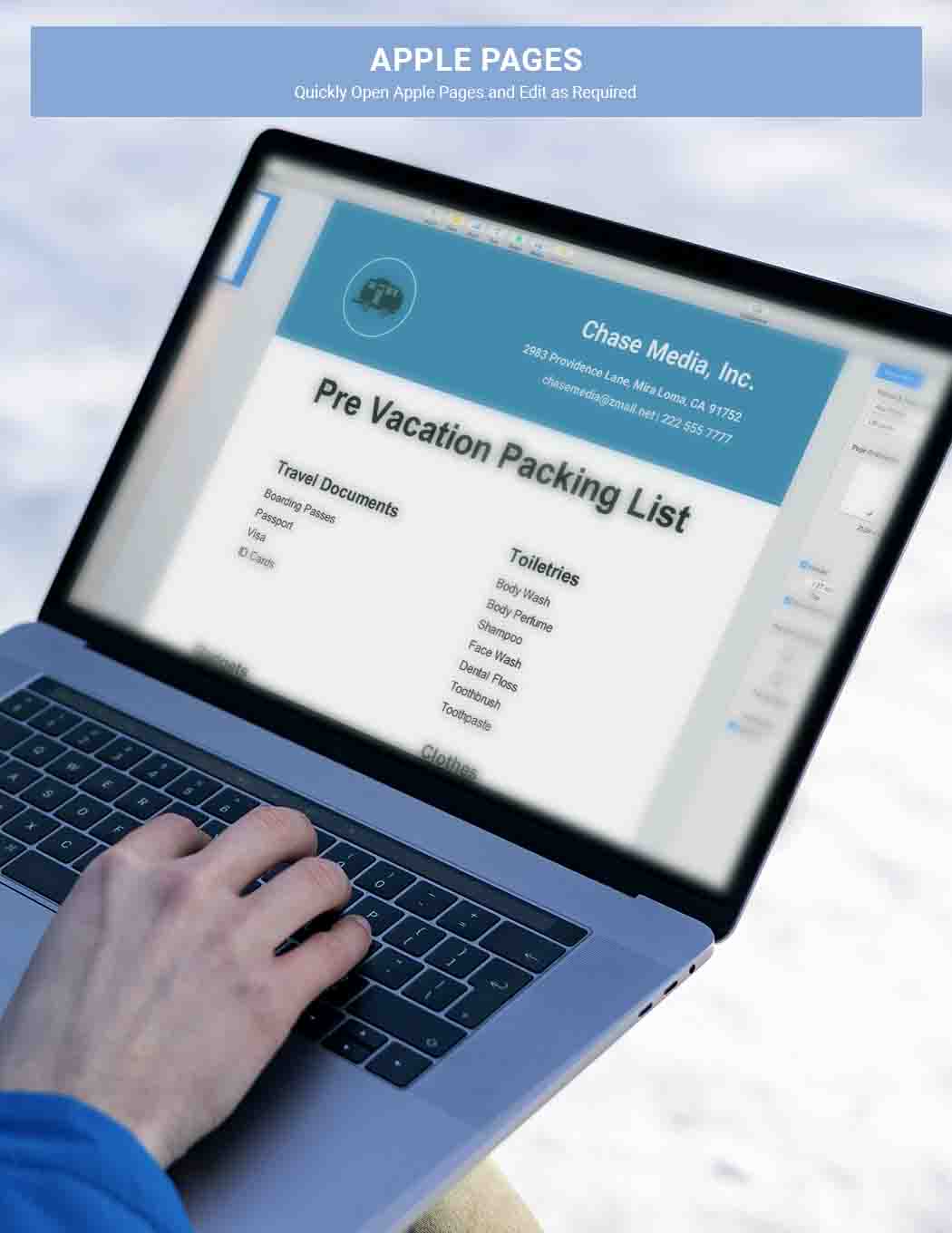 Pre Vacation Packing List Template - Google Docs, Word, Apple Pages ...