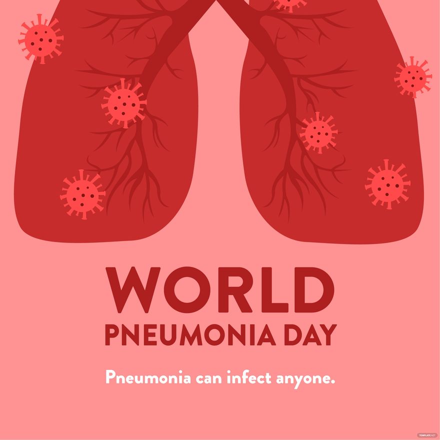 World Pneumonia Day Illustration Template - Edit Online & Download ...