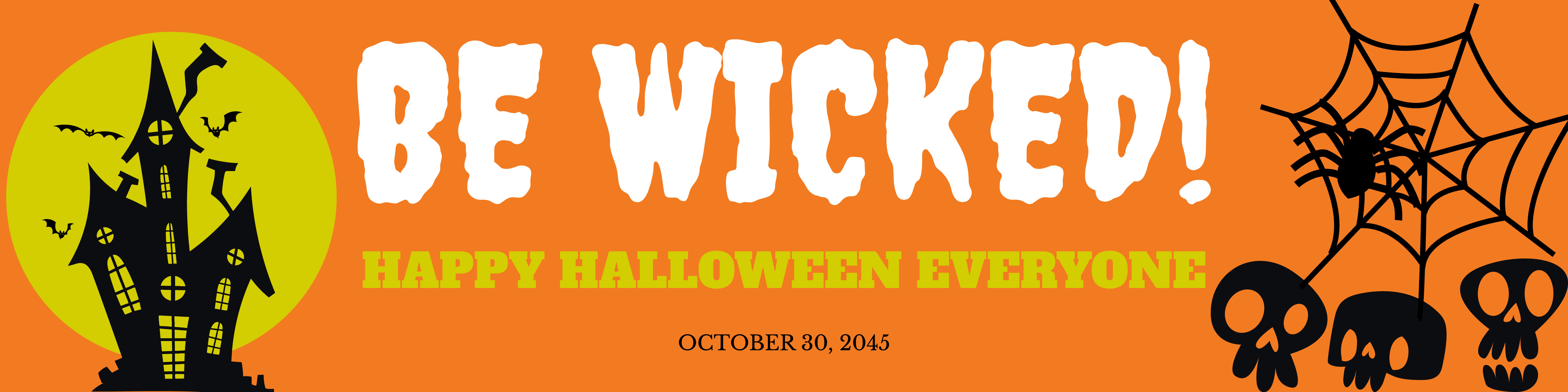 Happy Halloween Banner - Download in Illustrator, PSD, EPS, SVG, JPG ...