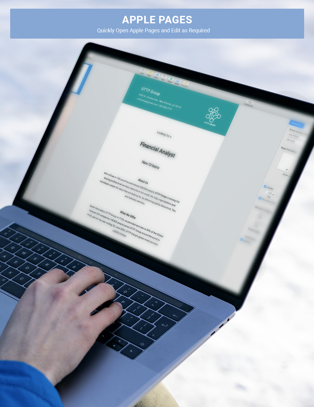 Financial Analyst Job Advertisement Template - Google Docs, Word, Apple ...