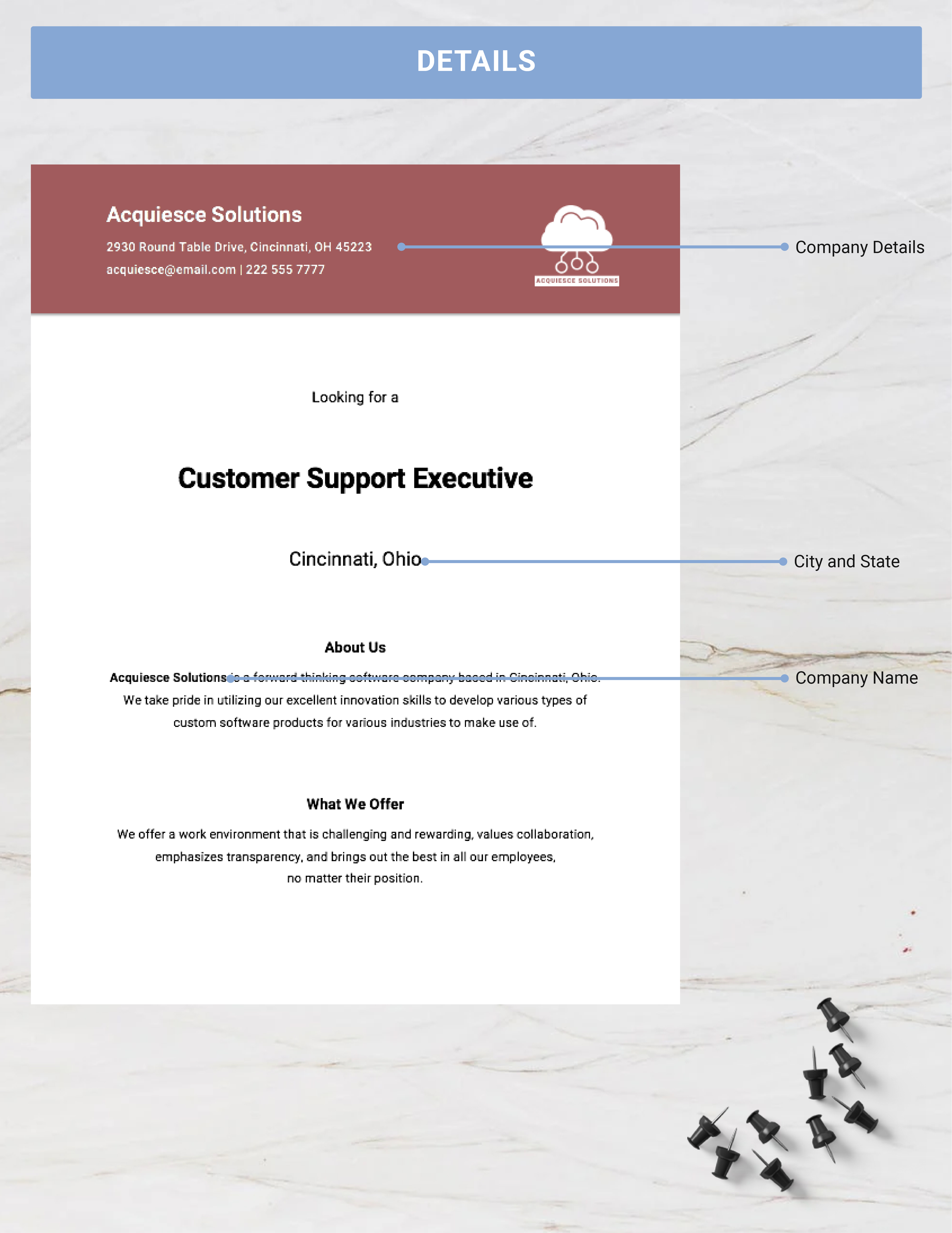 Free Free Customer Support Executive Job Advertisement Template ...