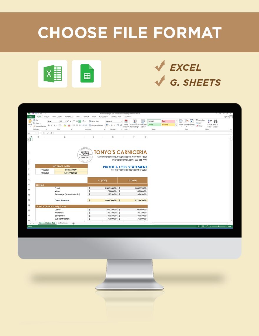 Quarterly Profit And Loss Template - Download in Excel, Google Sheets ...