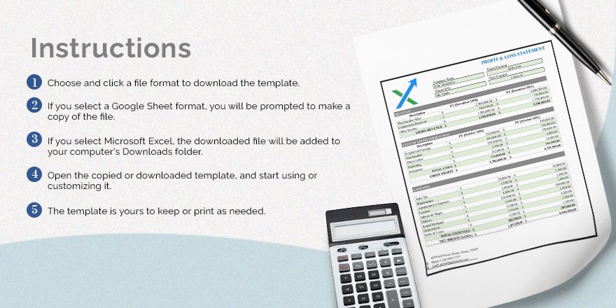 Free Trading Profit And Loss Template - Google Sheets, Excel | Template.net