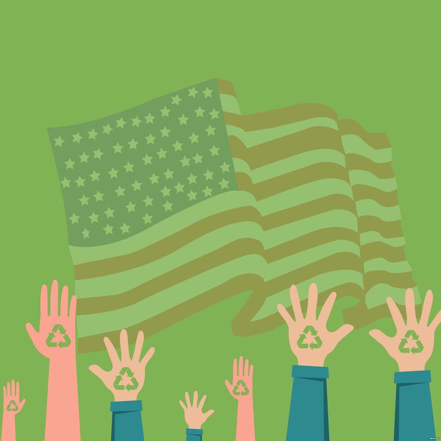 America Recycles Day Flyer Background Template - Edit Online & Download ...