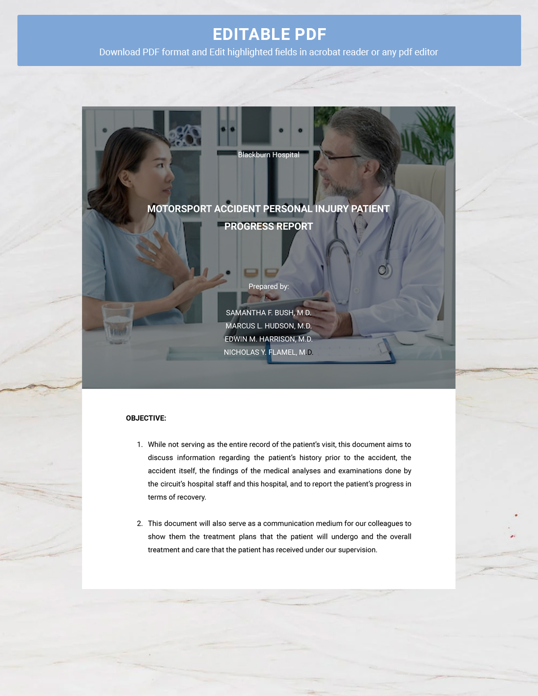Patient Progress Report Template - Google Docs, Word | Template.net Patient Progress Report Template - Google Docs, Word | Template.net