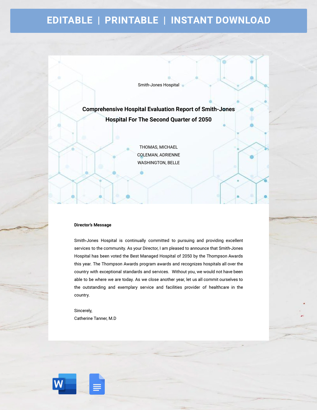 Hospital Evaluation Report Template - Google Docs, Word | Template.net