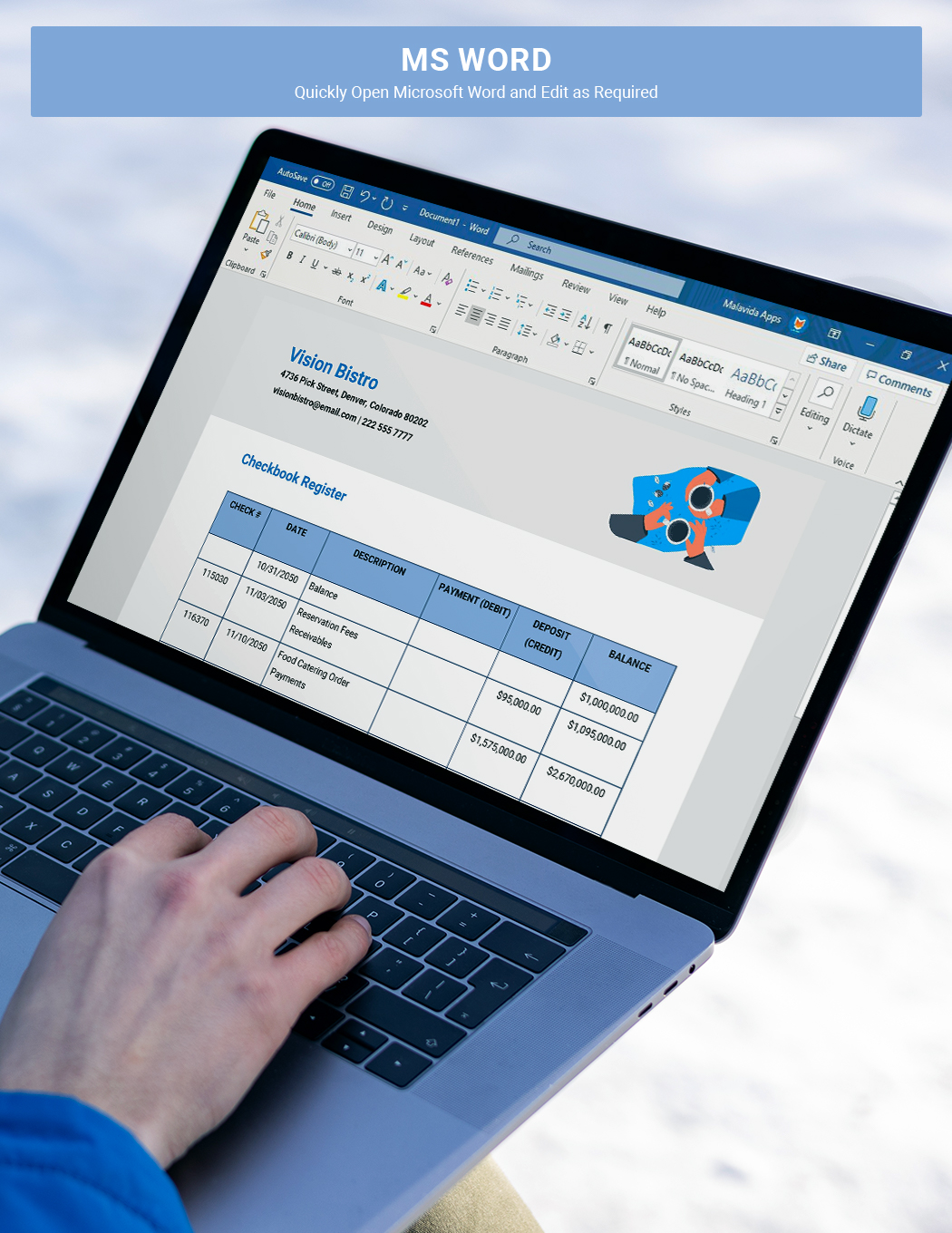 Checkbook Transaction Template - Google Docs, Word | Template.net