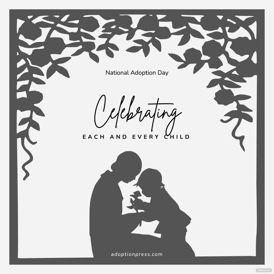 Free National Adoption Day Drawing Vector - Download in Illustrator ...