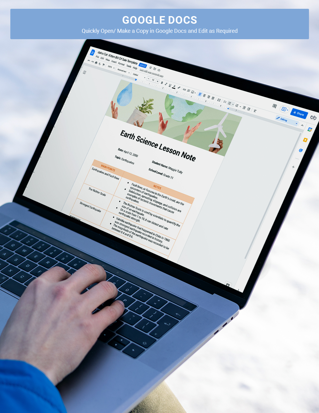 Standard Lesson Note Template - Google Docs, Word | Template.net