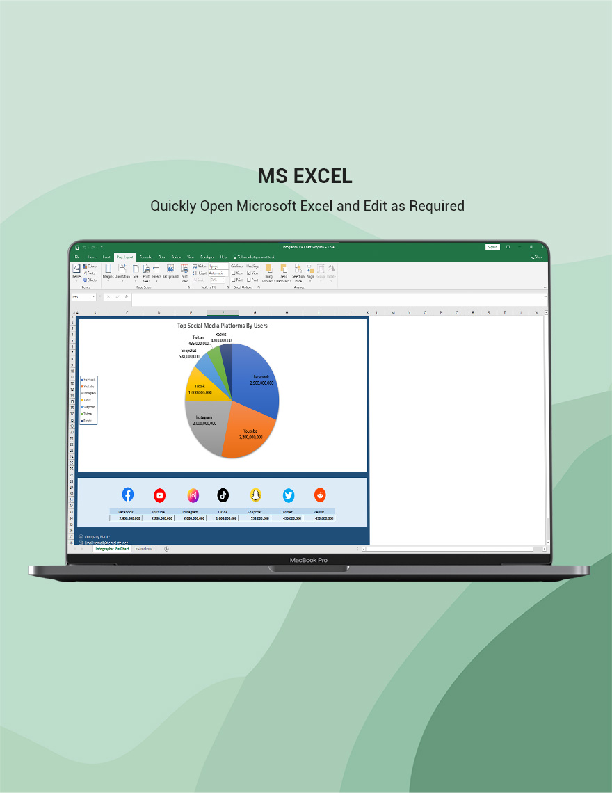 Infographic Pie Chart Template - Google Sheets, Excel | Template.net