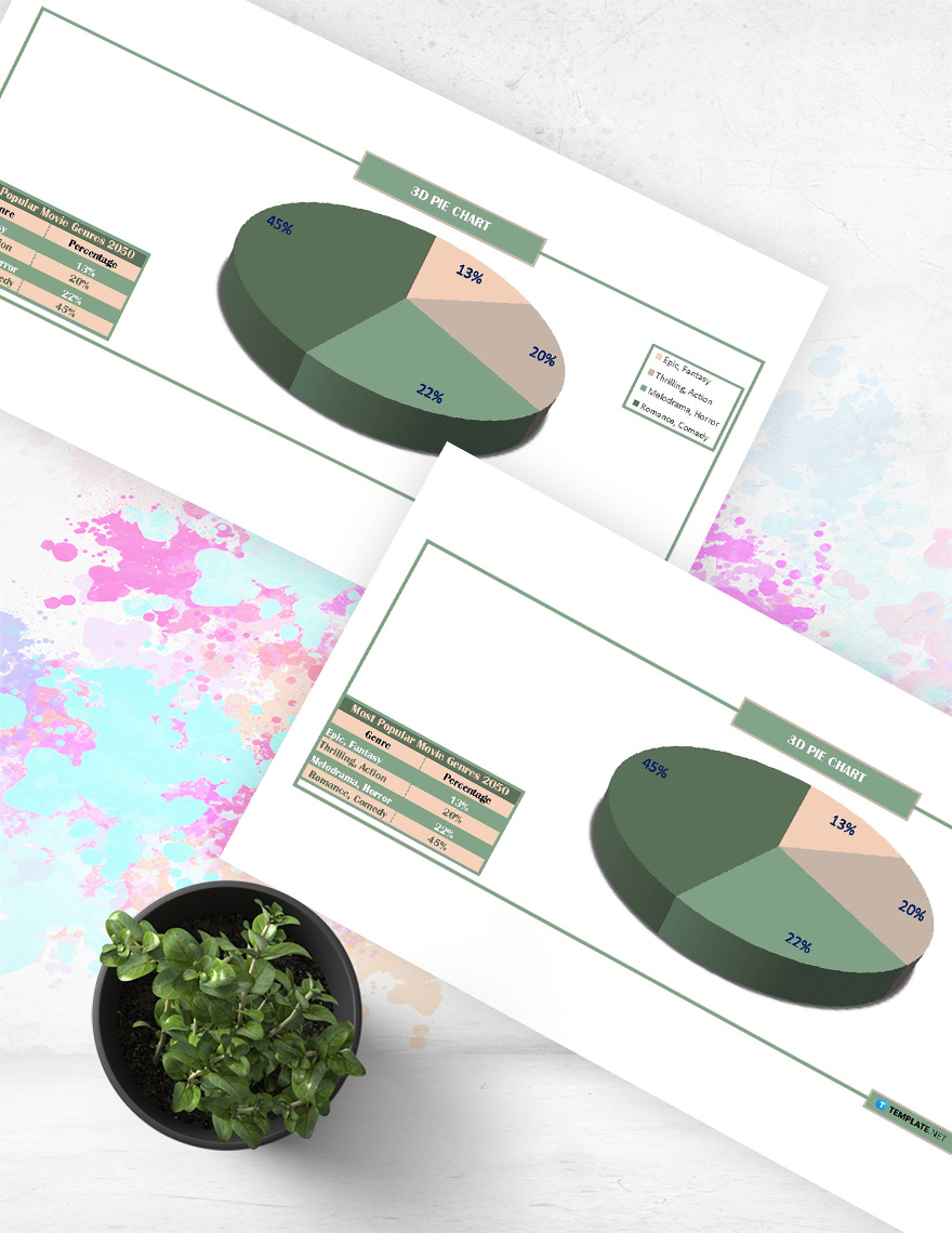3D Pie Chart - Google Sheets, Excel | Template.net