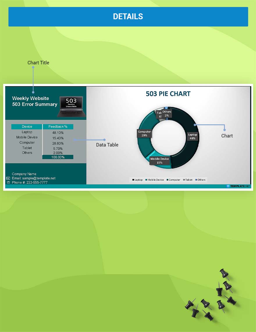 503 Pie Chart - Google Sheets, Excel | Template.net