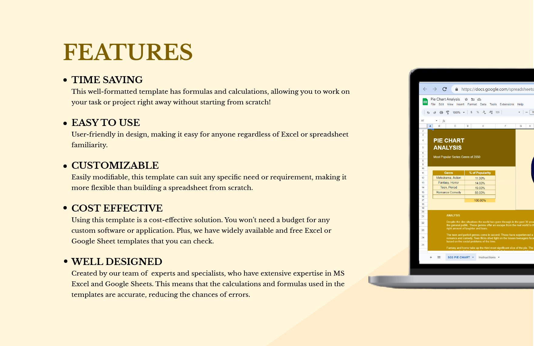 Free Pie Chart Analysis - Download in Excel, Google Sheets | Template.net
